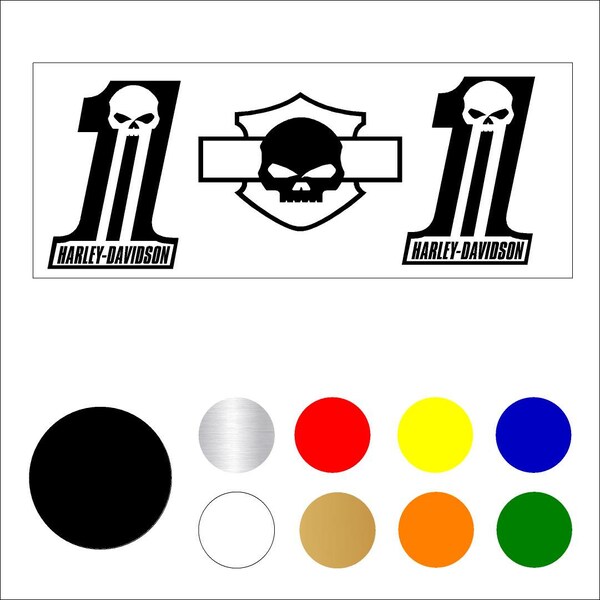 Harley Davidson 1 Sticker - Etsy