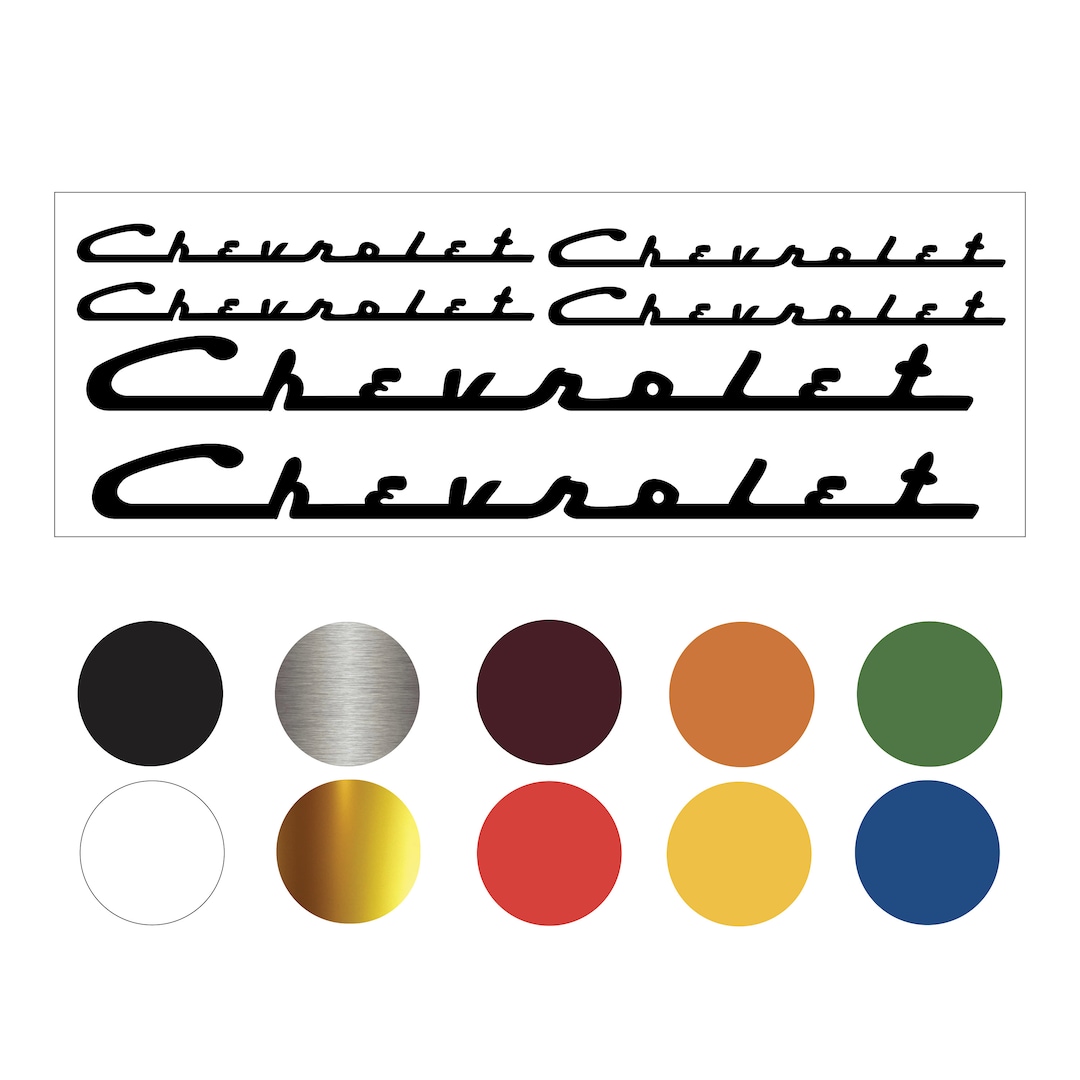 Parts for Chevrolet Car Decal /vinyl Sticker Sticker - Etsy