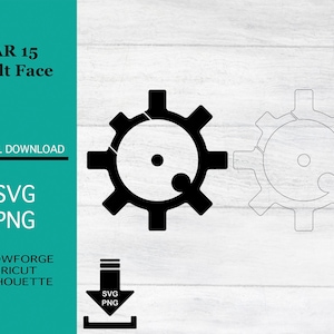 AR 15 Bolt Face Digital Download Files Truck Decal Laser - Etsy