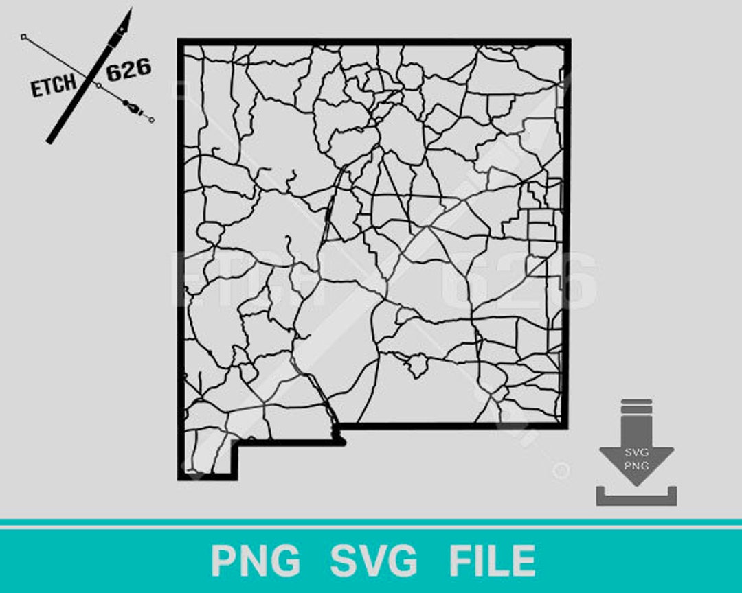 New Mexico State Roads and Interstates , Svg Digital Download, Cricut ...