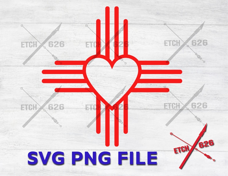 Zia Heart Digital Download, Svg, Ai, Png, Pdf, Psd, Laser Cut Cricut ...