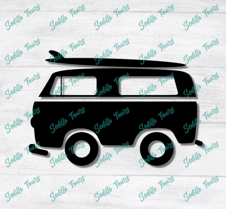 VW Bus With Surf Board Svg Png Digital Files Download - Etsy UK