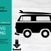VW Bus With Surf Board Svg Png Digital Files Download - Etsy UK