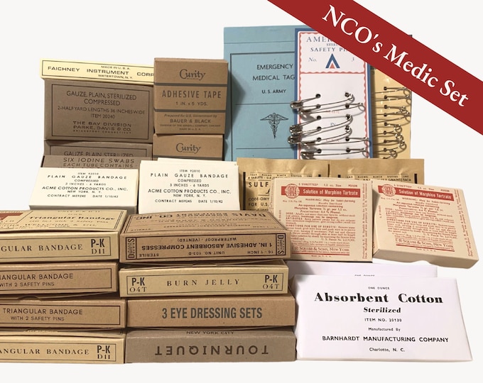 WW2 Medical Set for US Non-commissioned Officer Complete Set ...