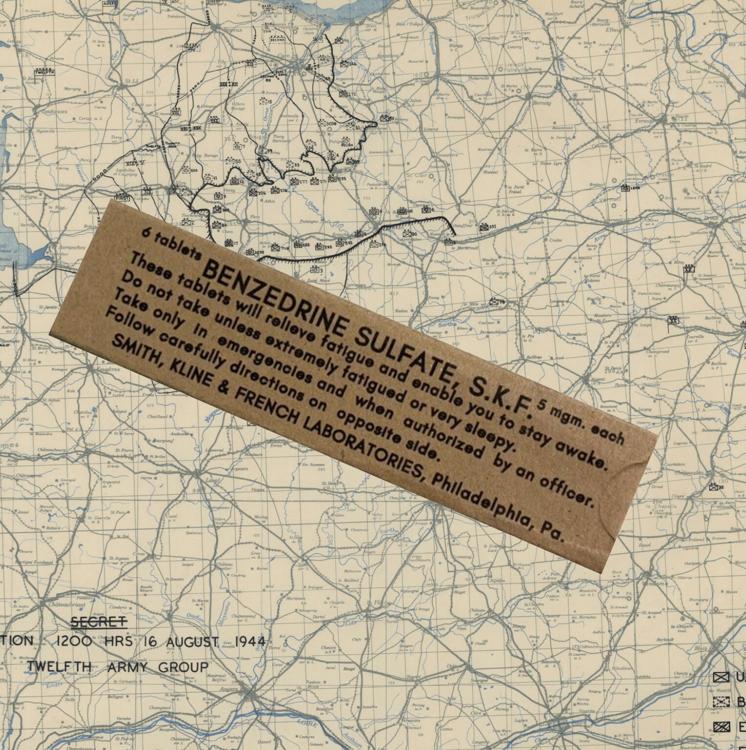 Benzedrine Sulfate Box for WW2 US Medical Kit Vehicle First | Etsy