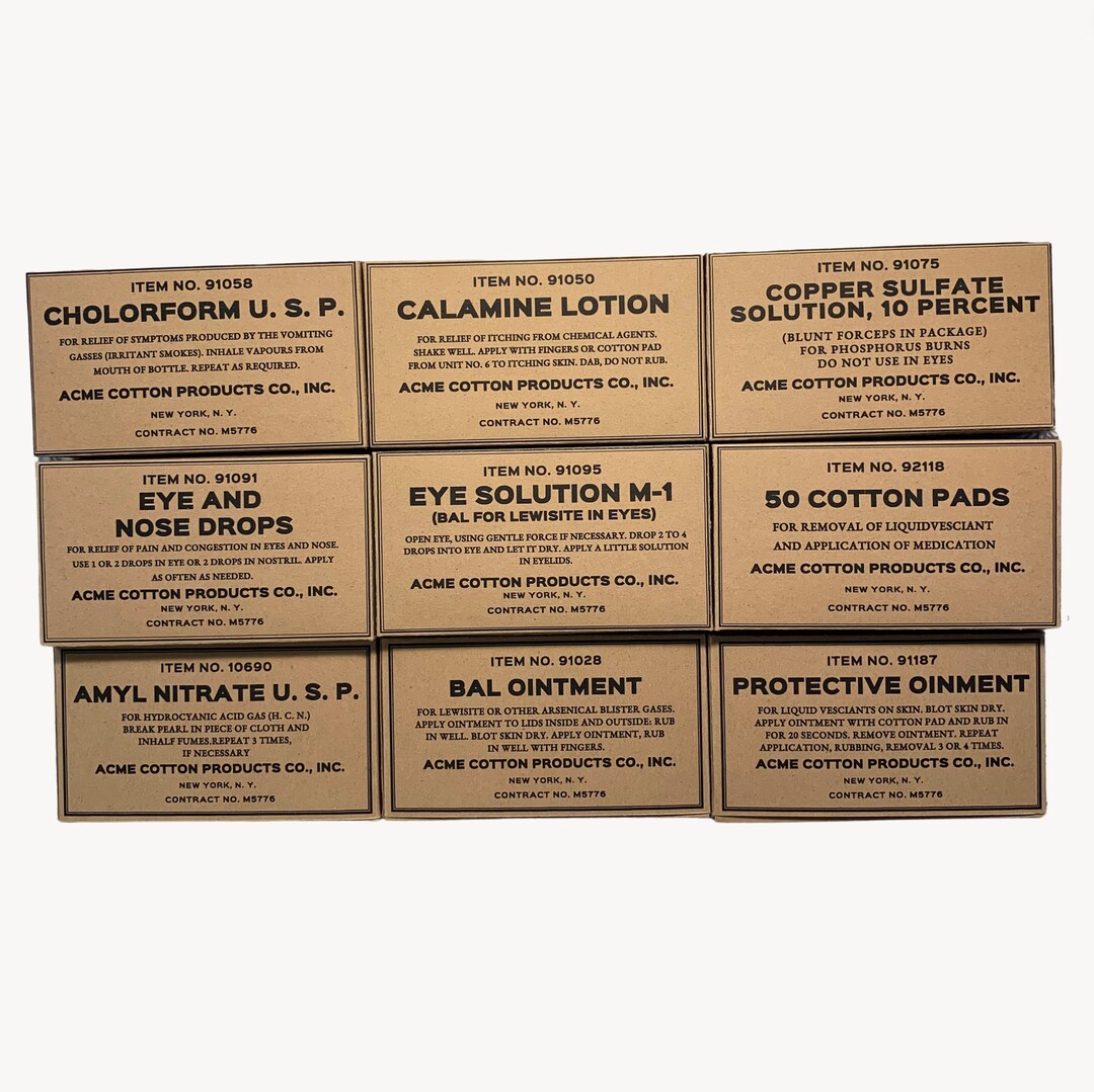 WW2 Film Prop Medic Set Boxes for US Reenactment for Vintage Vehicles ...