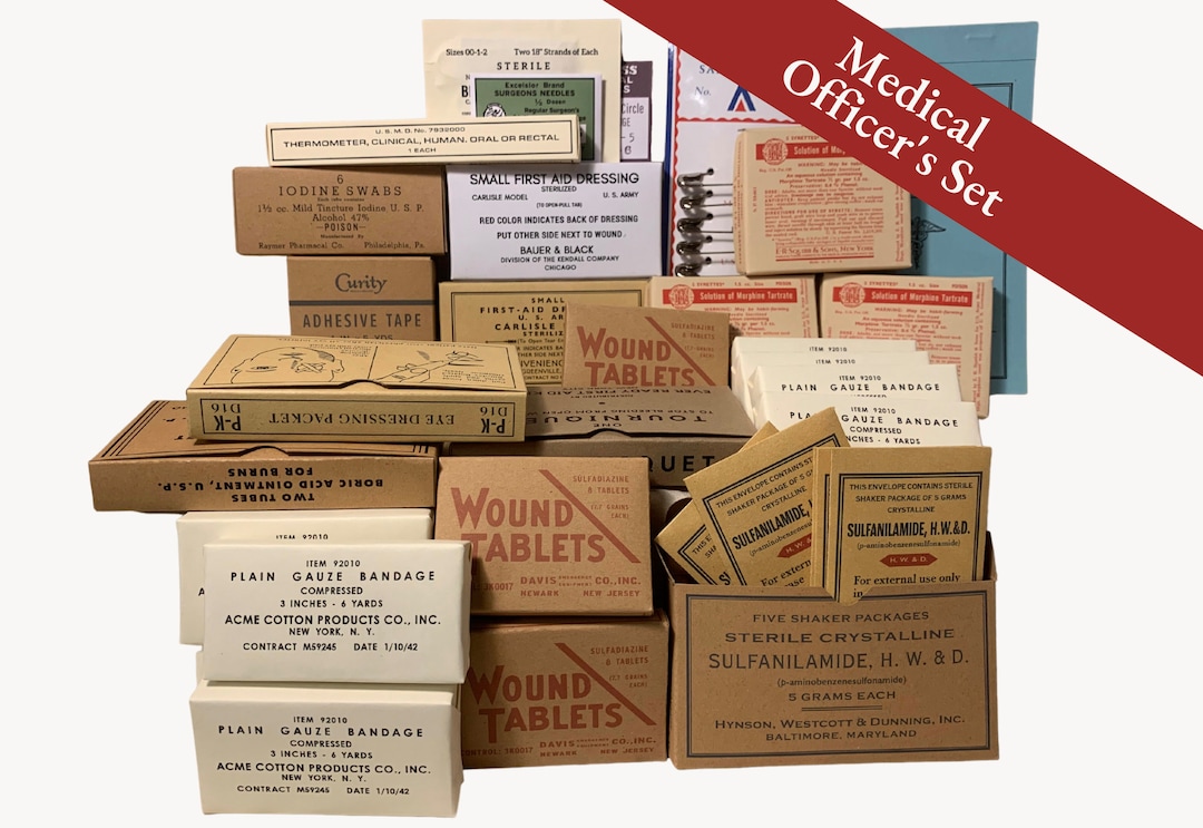 WW2 Medical Set for US Medical Officer Complete Set, Reproduction - Etsy