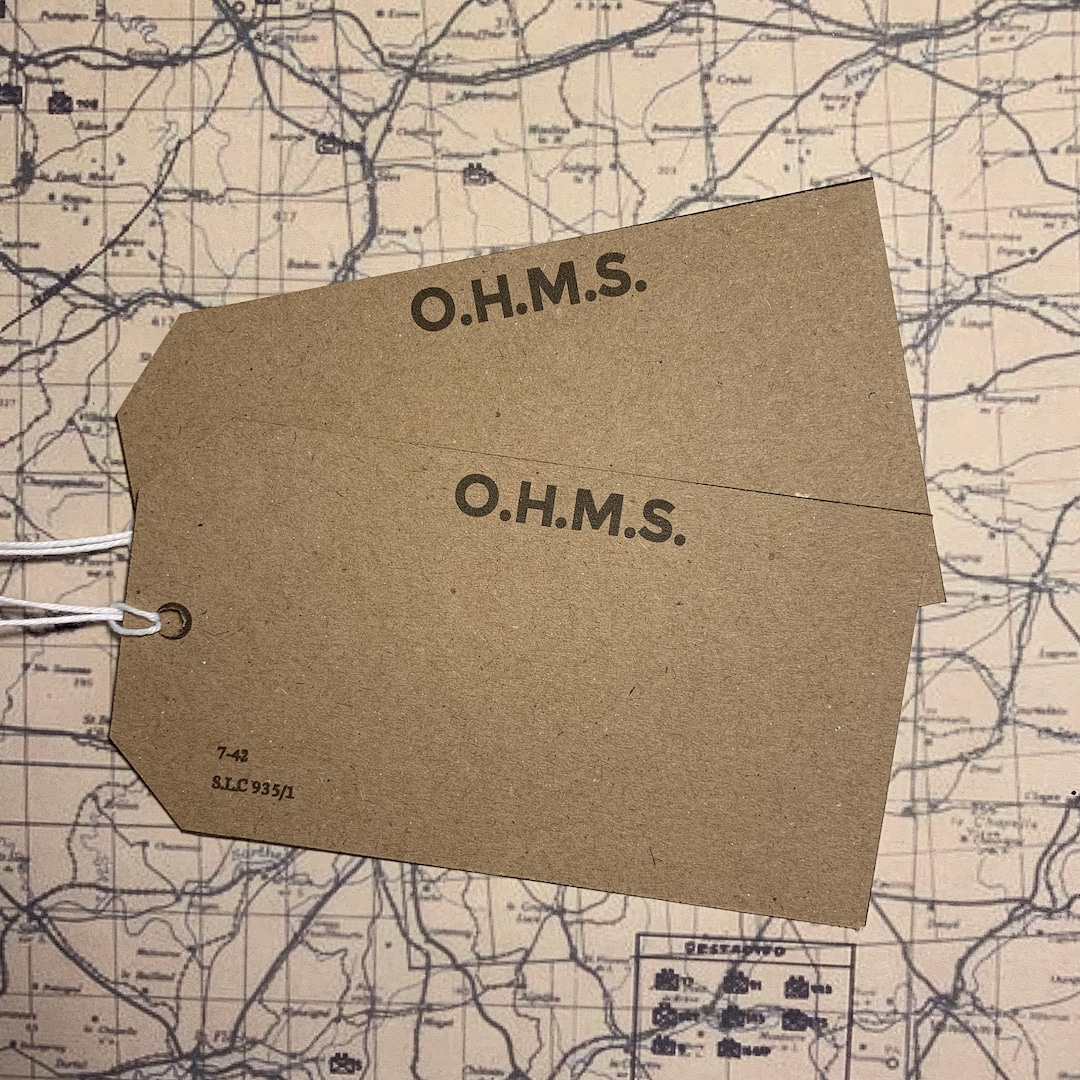 OHMS Medical Labels for WW2 British RAMC Reenactment - Etsy