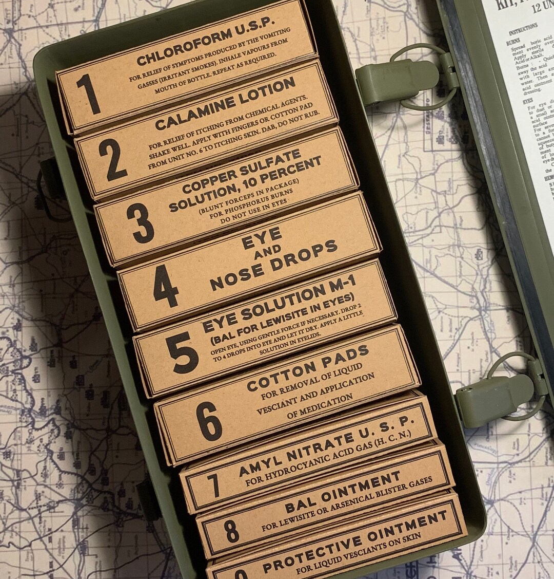 WW2 Film Prop Medic Set Boxes for US Reenactment for Vintage - Etsy