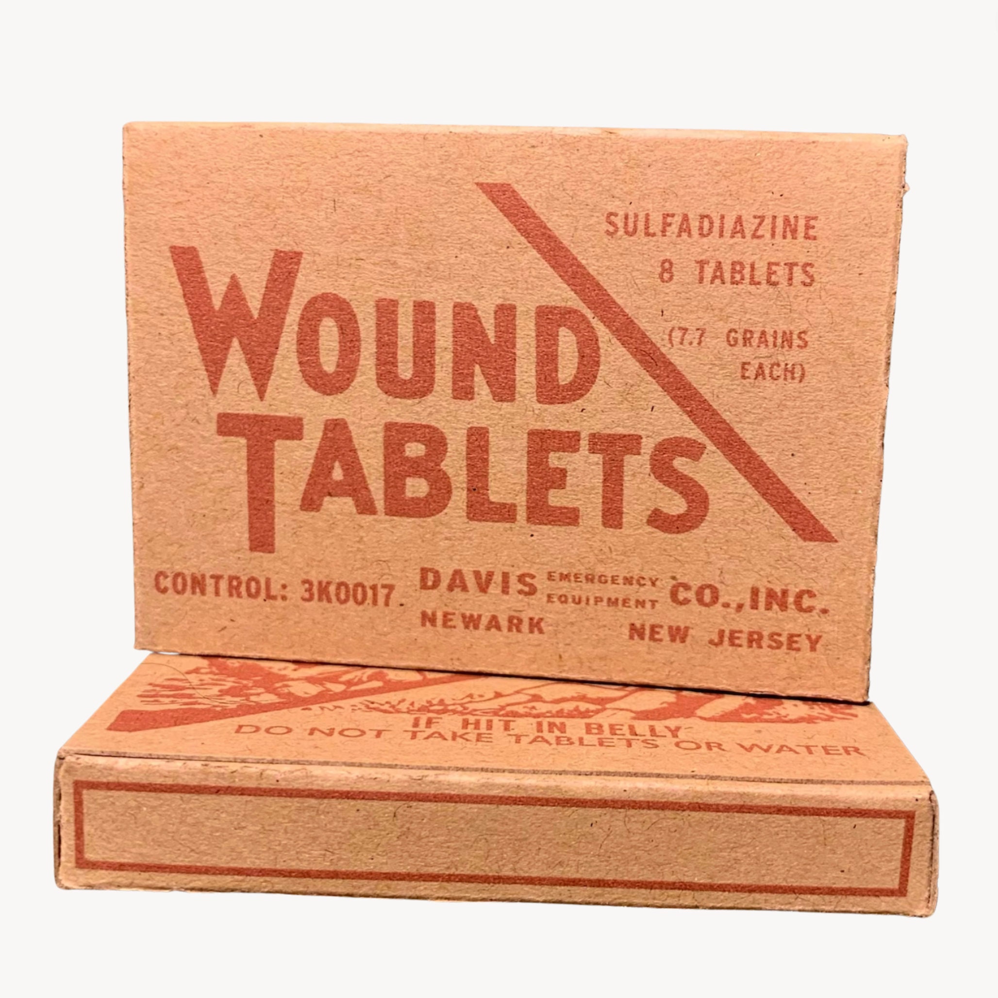 Wound Tablet Sulfadiazine Box Set of 2 for WW2 US Medical - Etsy Norway