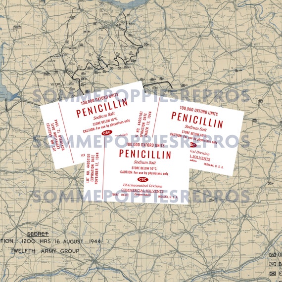 Penicillin Labels for WW2 US Army Reenactment US Medical - Etsy