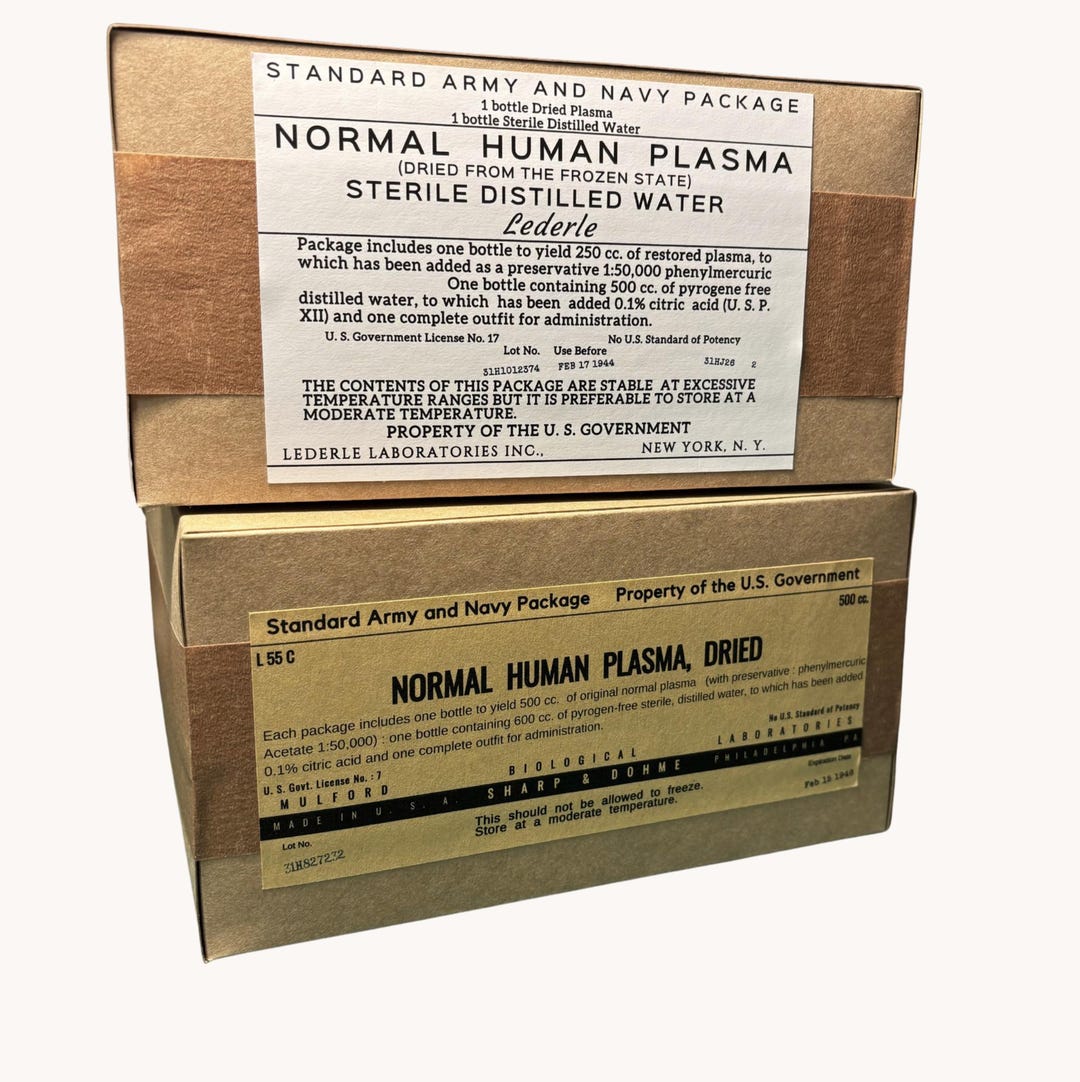 Plasma Cartons Empty Display Box 250cc & 500cc for WW2 US Reenactment ...