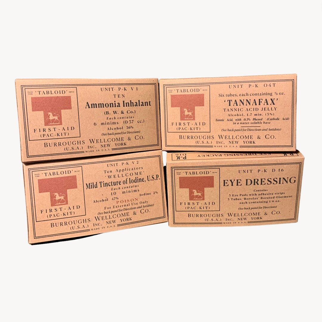Set of 4 First Aid Boxes for US WW2 Medical Kit Vehicle First - Etsy