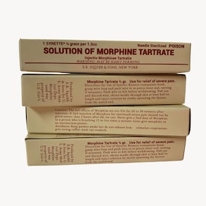 Syrette Boxes for WW2 US GI Medical Reenactment, Reproduction Film Prop ...