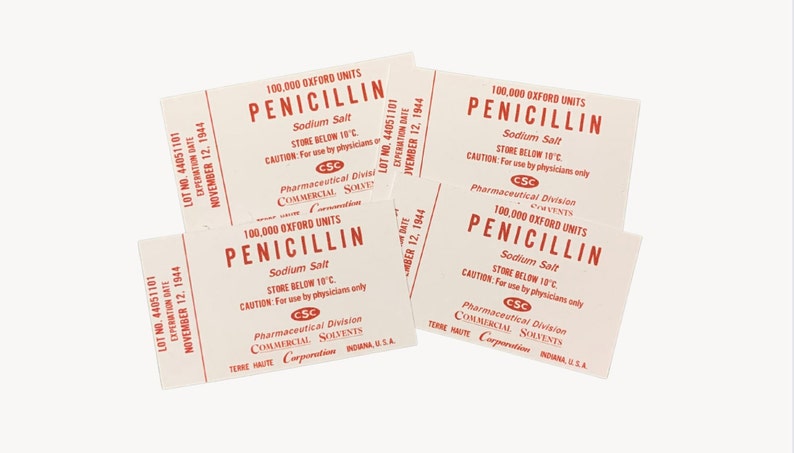 Penicillin Labels for WW2 US Army Reenactment US Medical - Etsy