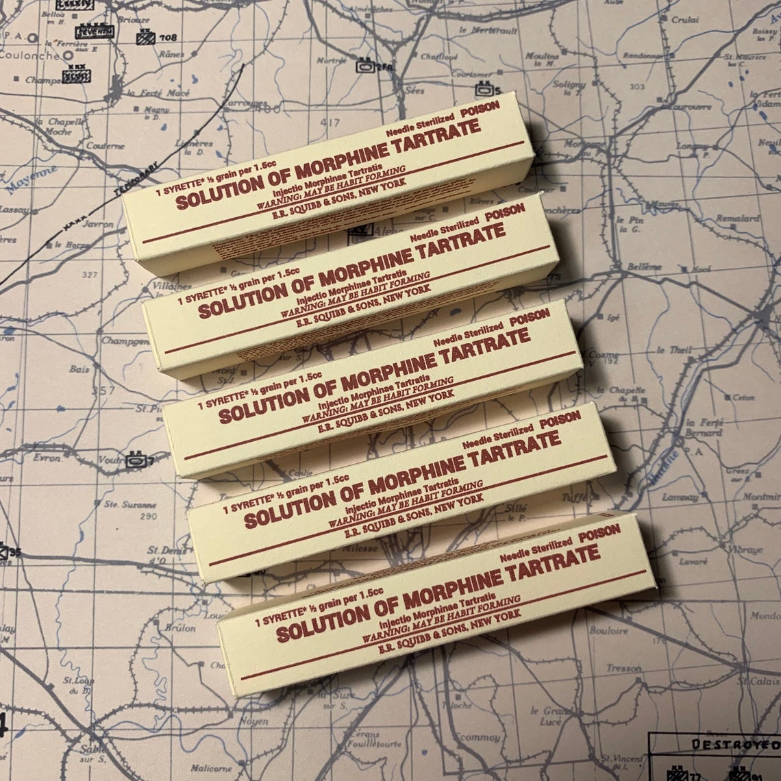 Syrette Boxes for WW2 US GI Medical Reenactment Reproduction - Etsy