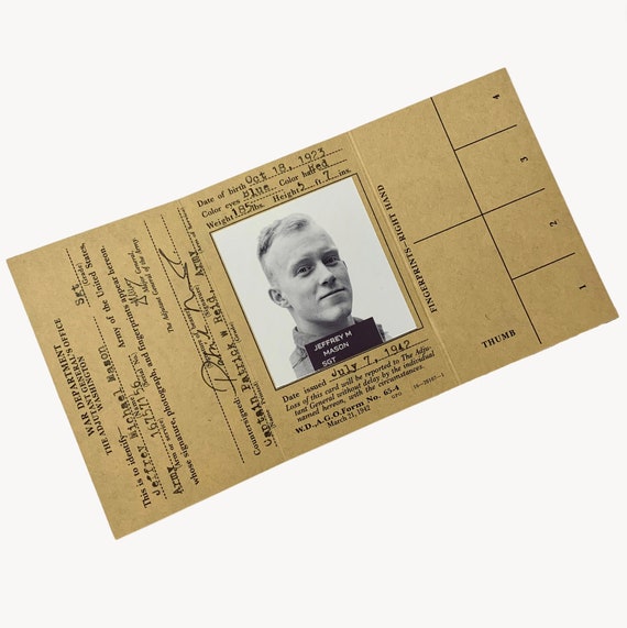 Plantilla De Tarjeta De Identificación Militar