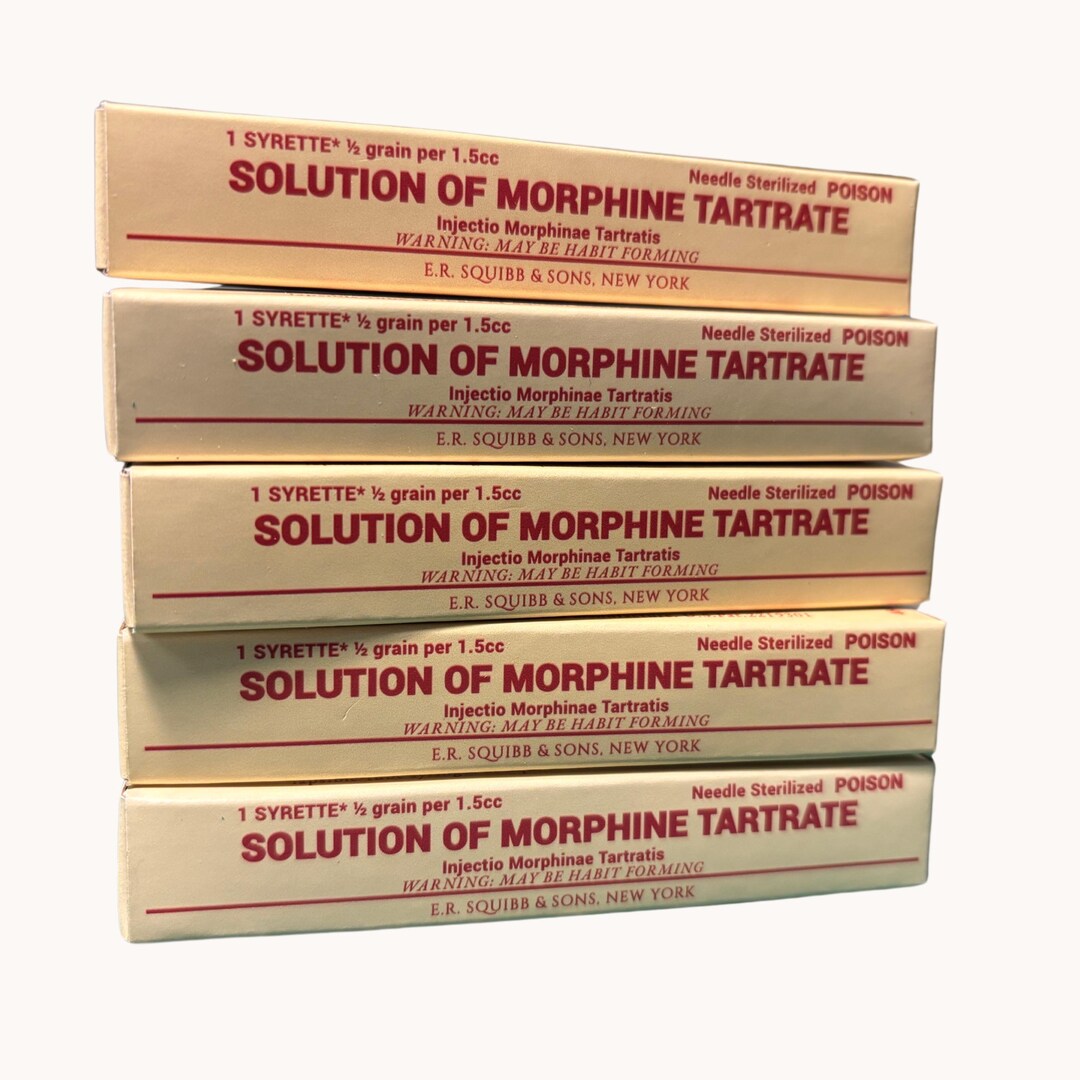 Syrette Boxes for WW2 US GI Medical Reenactment, Reproduction Film Prop ...