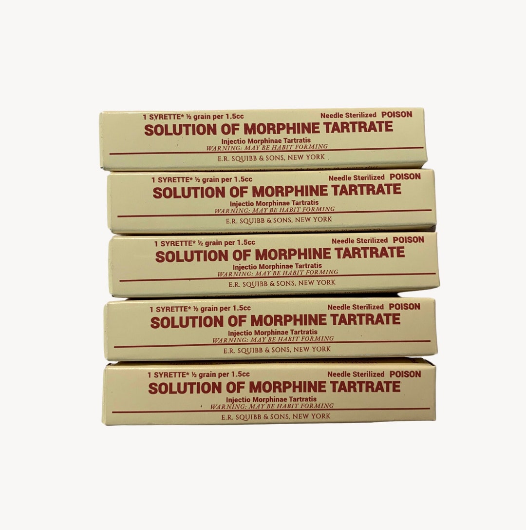 Syrette Boxes for WW2 US GI Medical Reenactment, Reproduction Film Prop ...