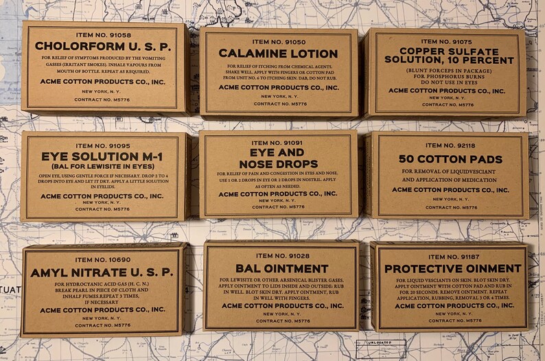WW2 Film Prop Medic Set Boxes for US Reenactment for Vintage - Etsy