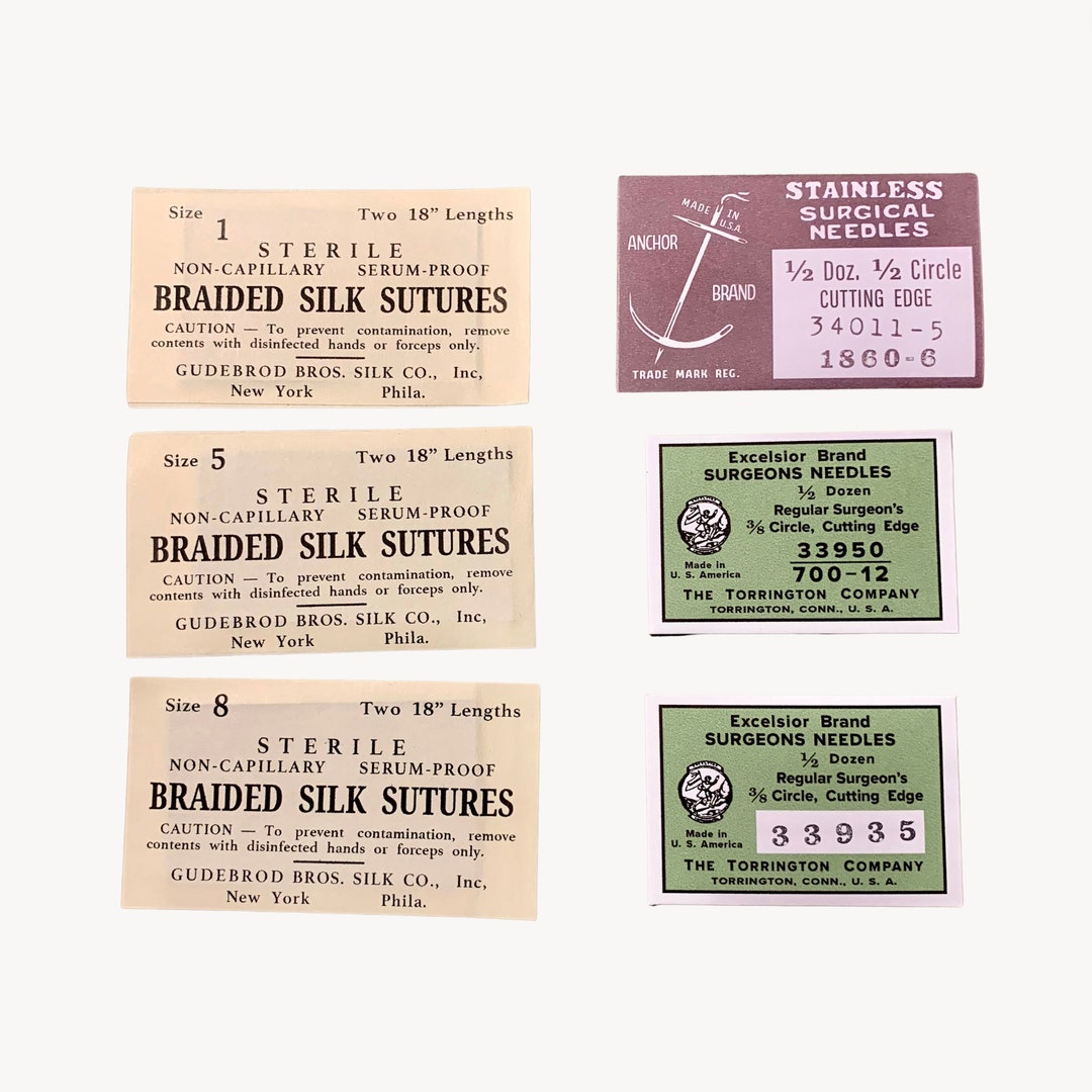 Surgical Roll, Officers, Needle and Suture Packets, US Army WW2 ...