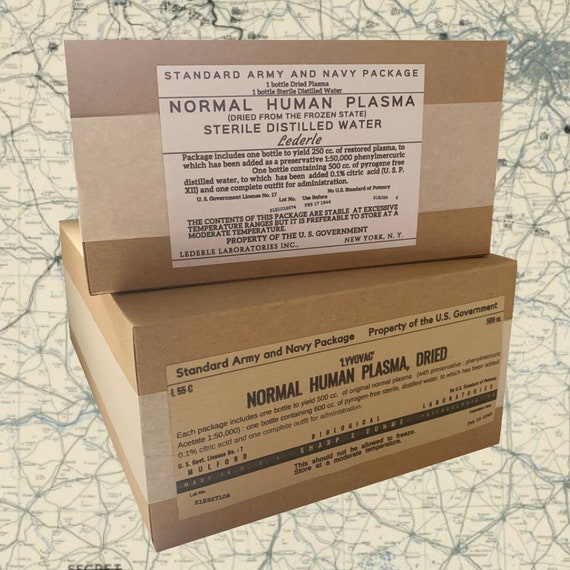 Plasma Cartons Empty Display Box 250cc & 500cc for WW2 US | Etsy