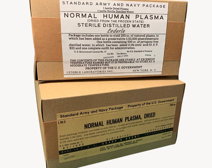 Plasma Cartons Empty Display Box 250cc & 500cc for WW2 US Reenactment ...
