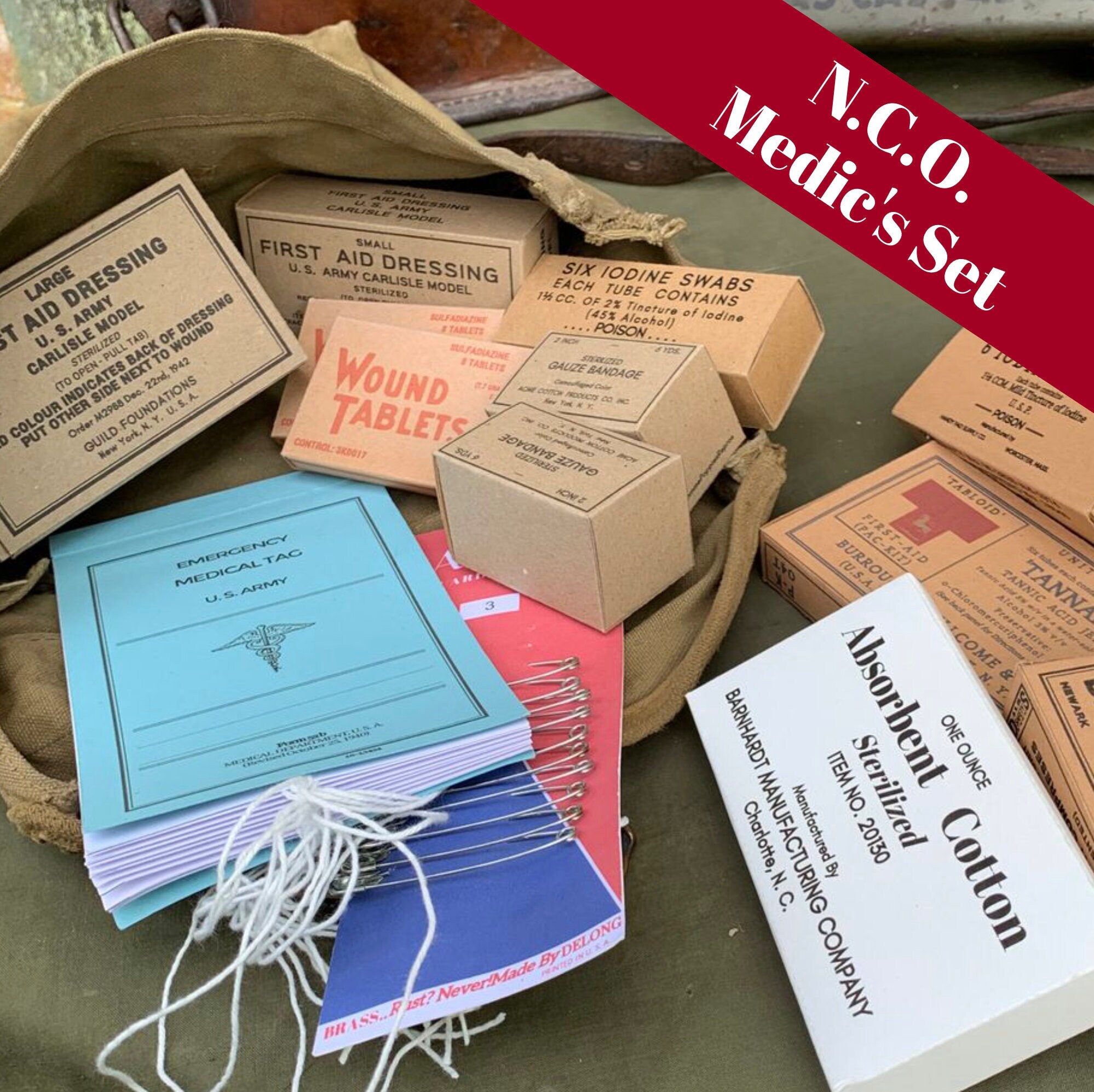 WW2 Medical Set for US Non-commissioned Officer Complete Set - Etsy