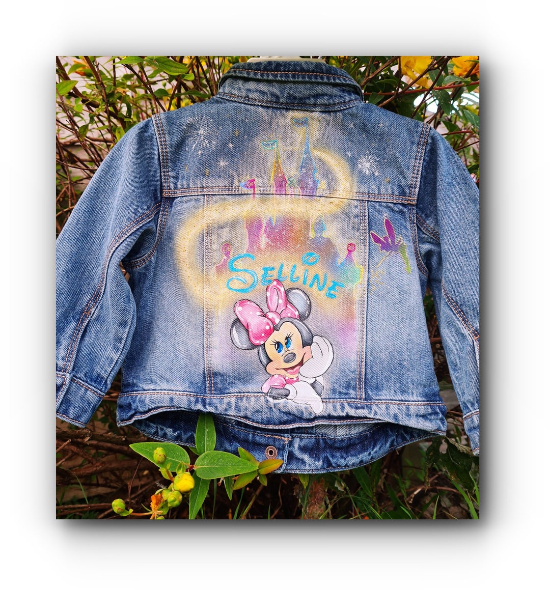 Disney Minnie Mouse Toddler Denim Jacket - Etsy