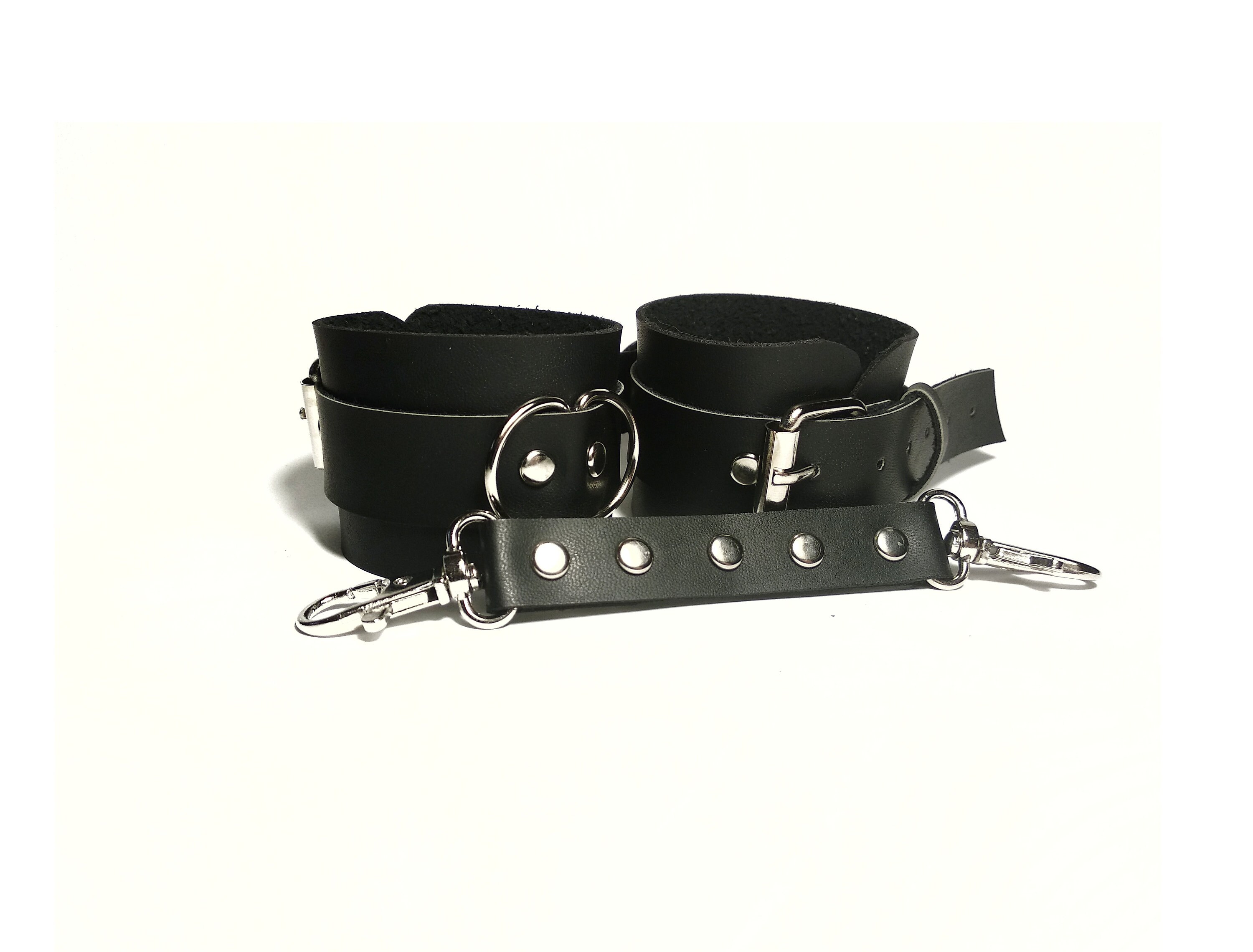 Handcuffs Set With Collar, BDSM Collar, Bondage Collar, Bondage ...