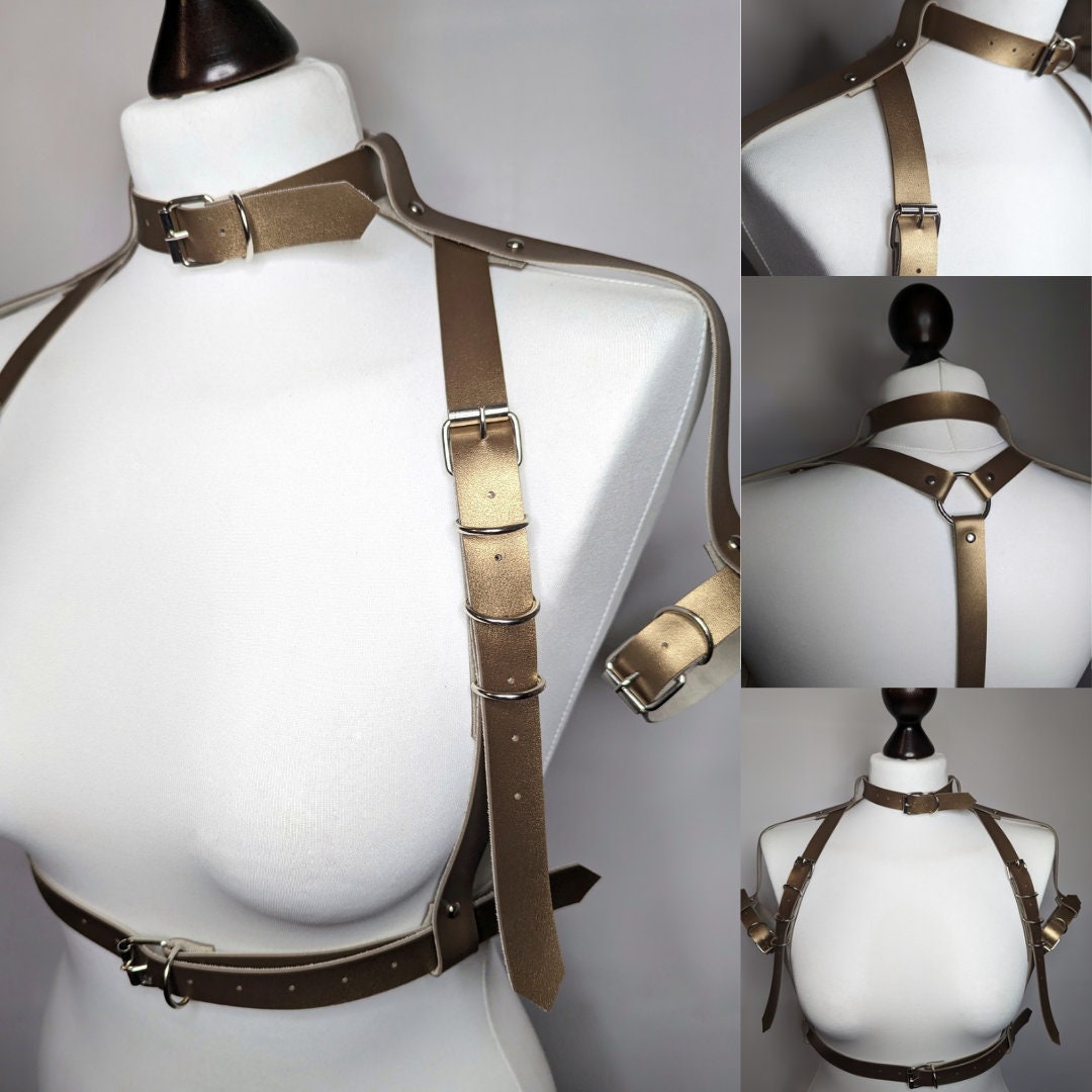 Unique Body Handmade Leather Harness Strap for Women BDSM Accessories ...