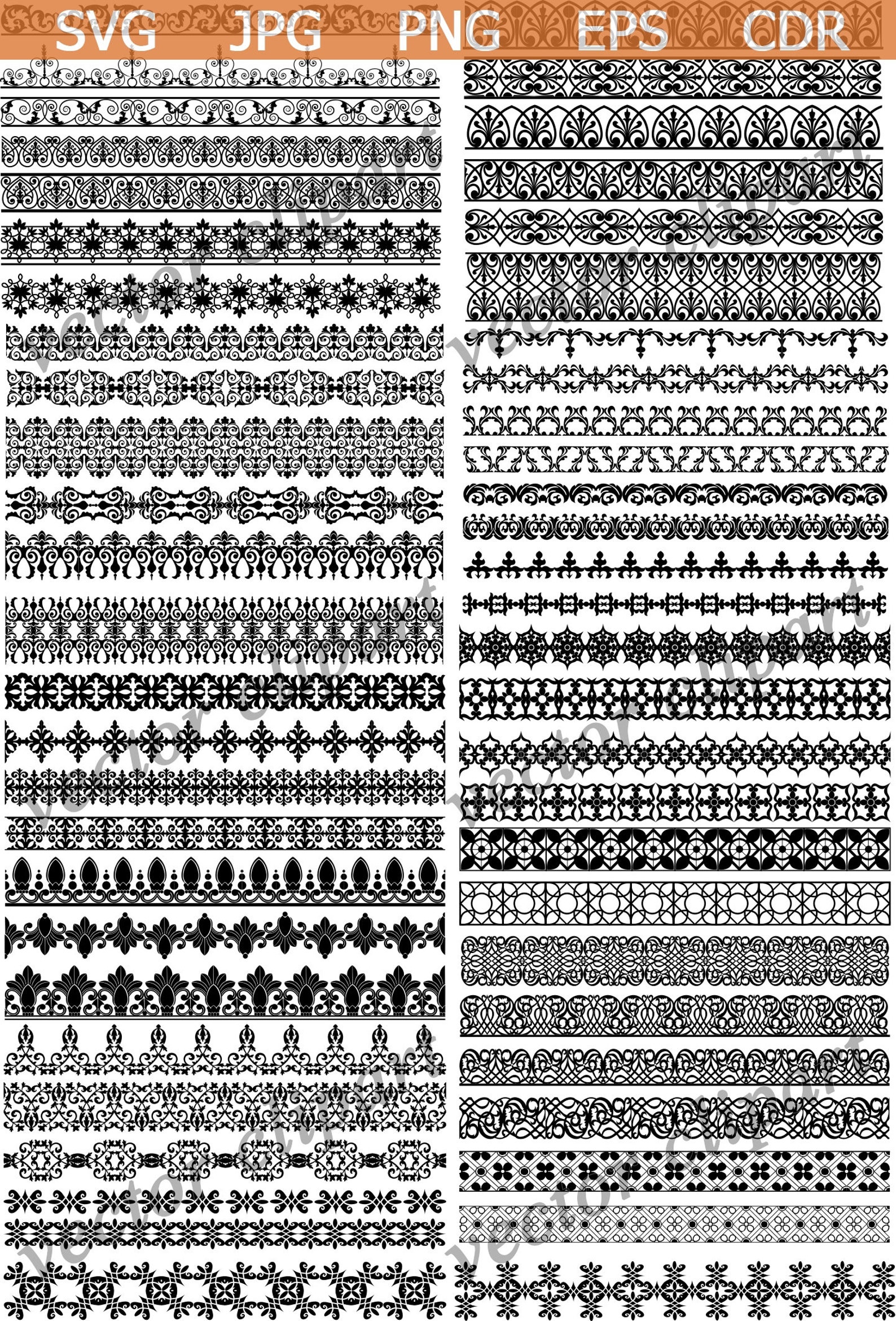 Borders SVG Borders clipart Borders shirt svg Borders | Etsy