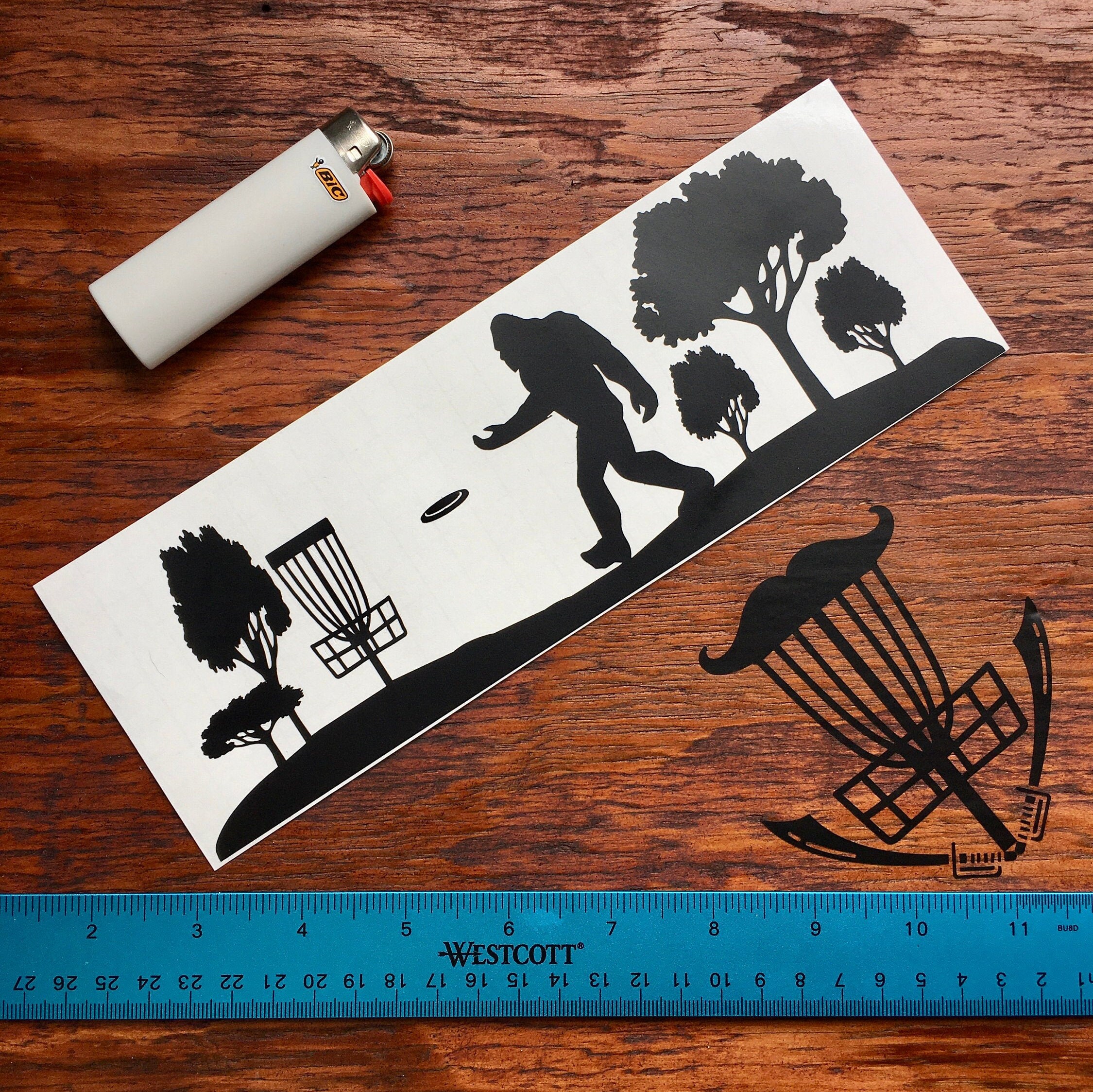 Disc Golf Sasquatch Window Decal - Etsy.de