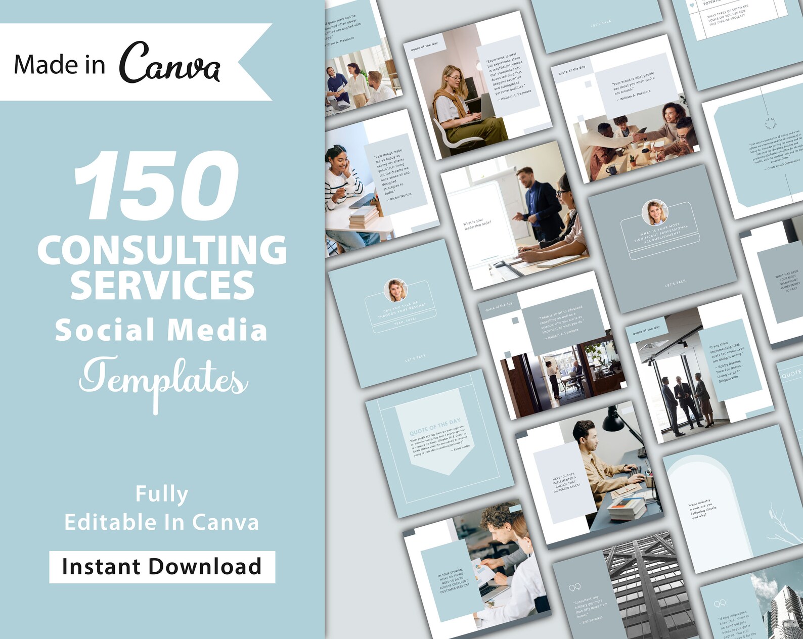 150 Consulting Services Templates for Social Media, Business Consulting ...