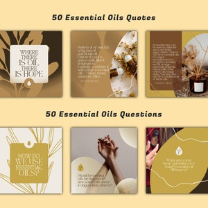 200 Essential Oils Templates for Social Media, Essential Oils Quotes ...