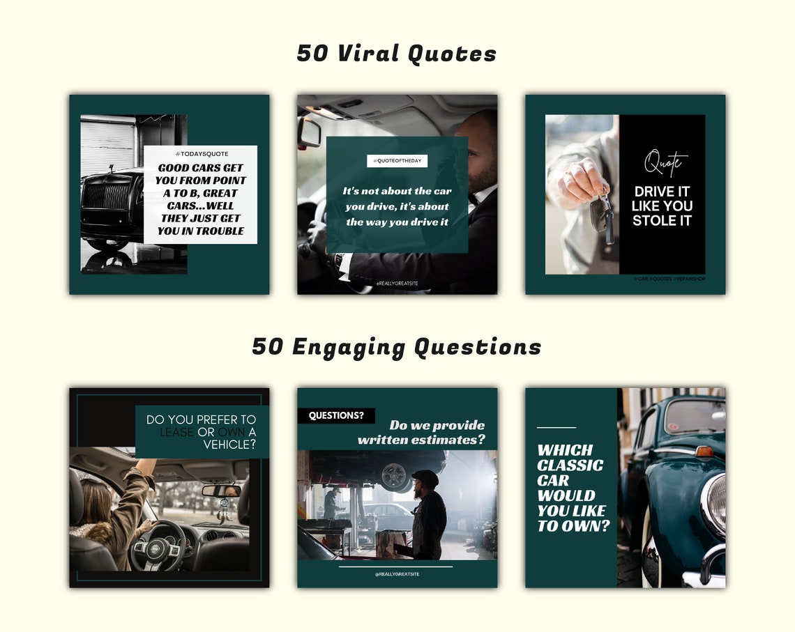 200 Car Repair Shop Templates, Auto Repair Shop Templates for Social ...