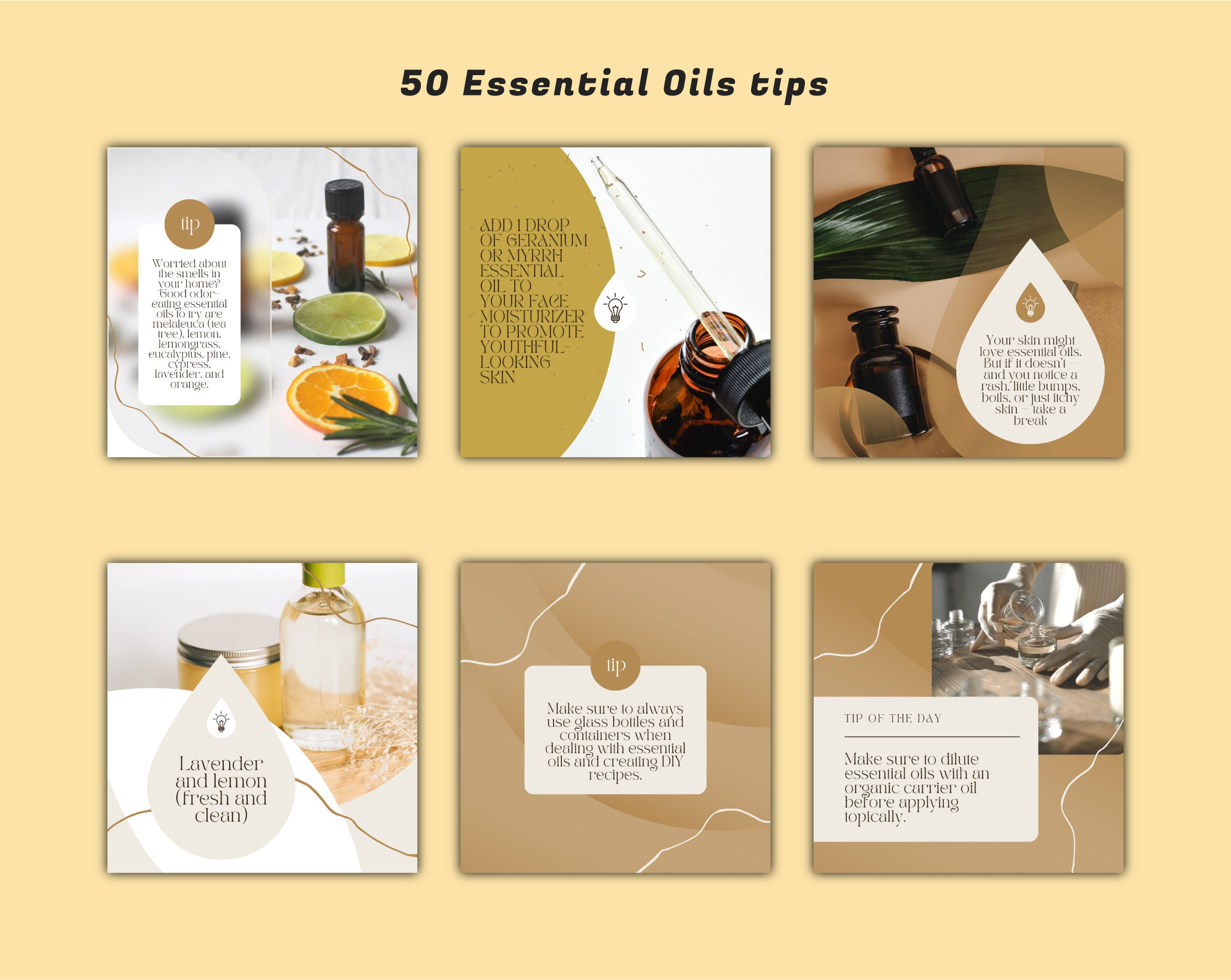 200 Essential Oils Templates for Social Media, Essential Oils Quotes ...