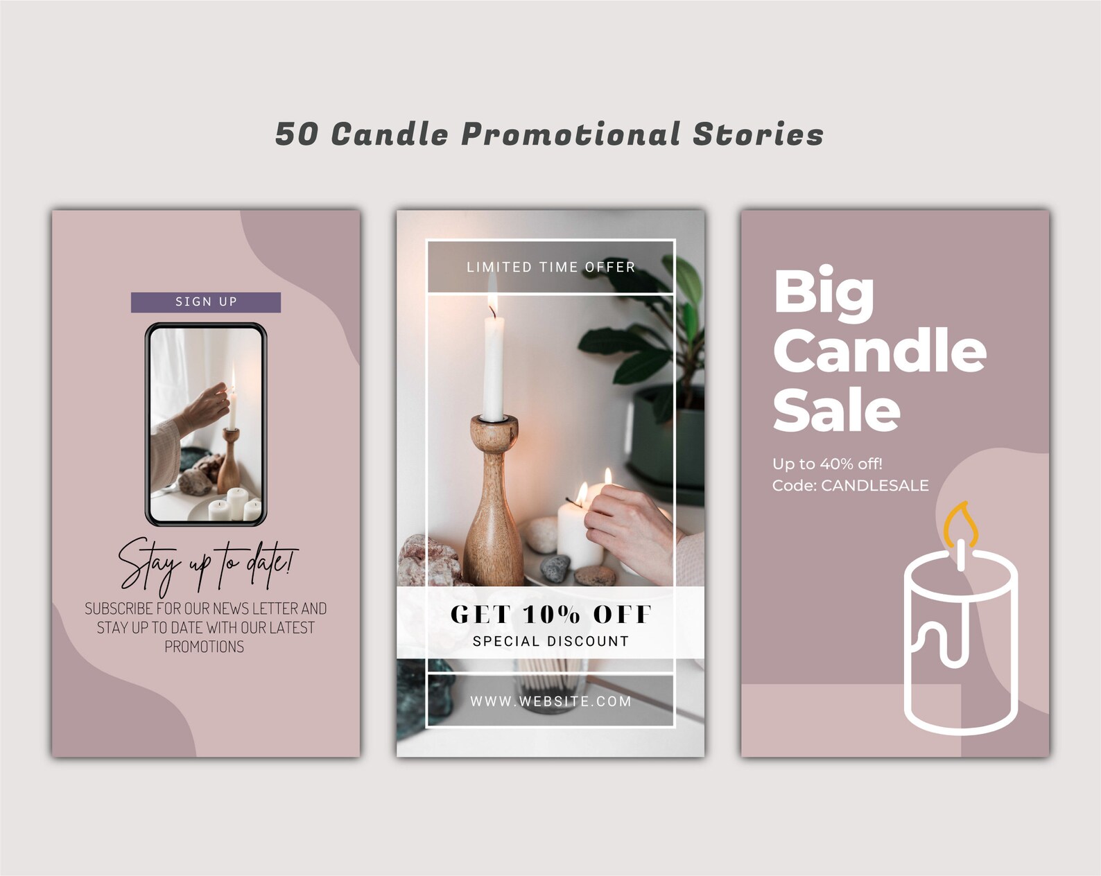 200 Candle Canva Templates for Social Media, Candle Quotes for Social ...