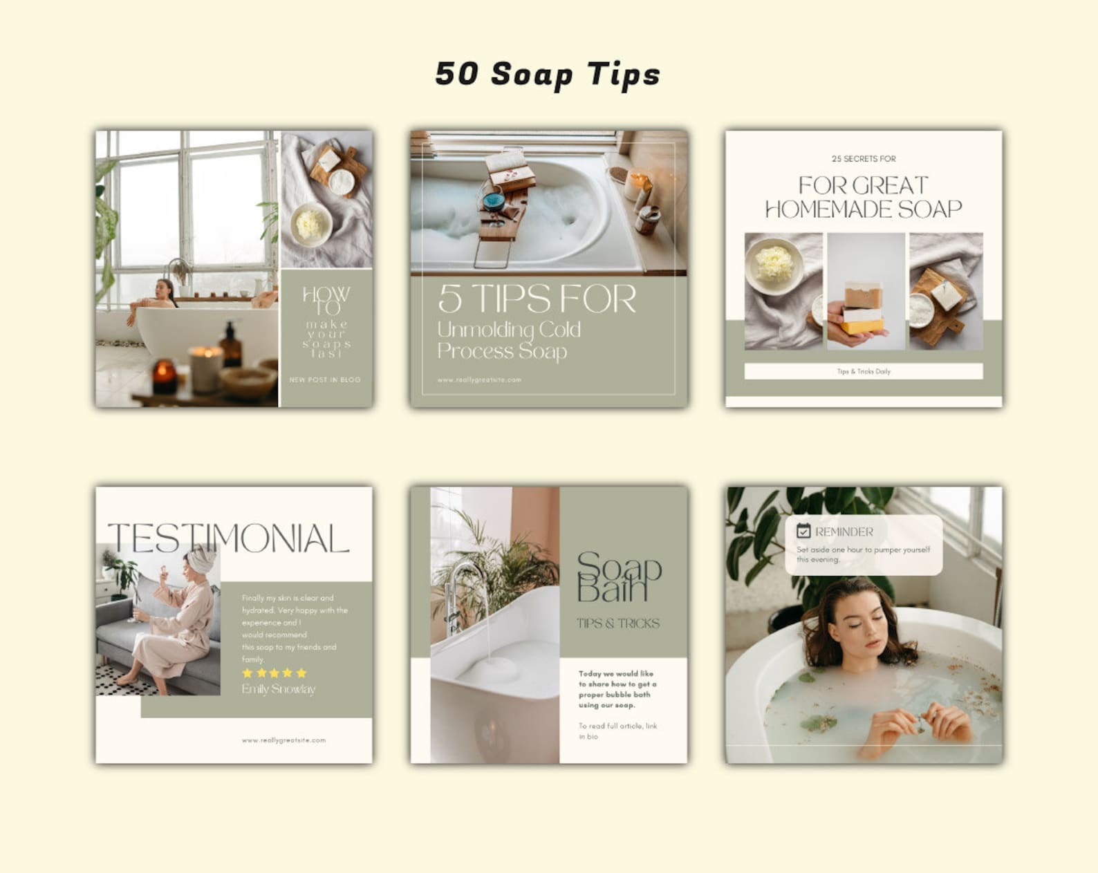 200 Soap Templates for Social Media, Soap Quotes for Social Media, Soap ...