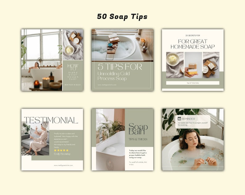 200 Soap Templates for Social Media, Soap Quotes for Social Media, Soap ...