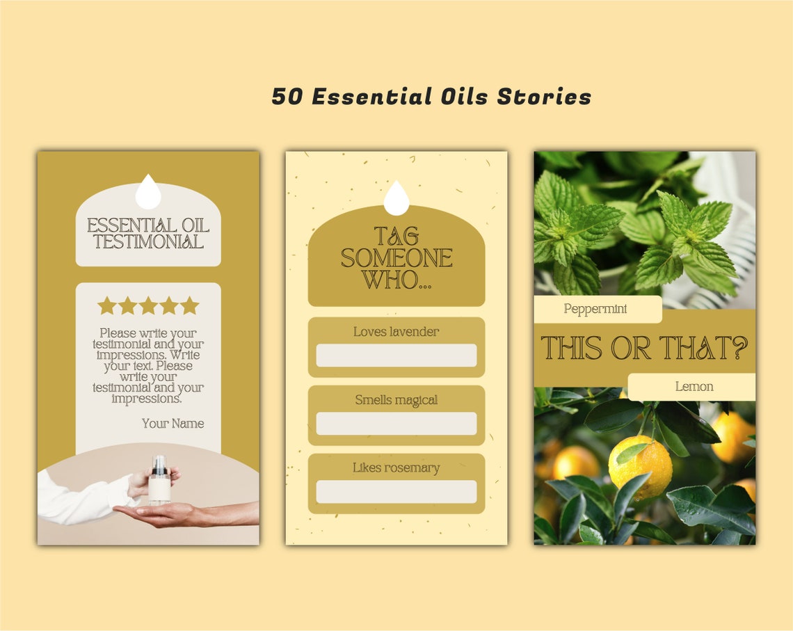 200 Essential Oils Templates for Social Media, Essential Oils Quotes ...