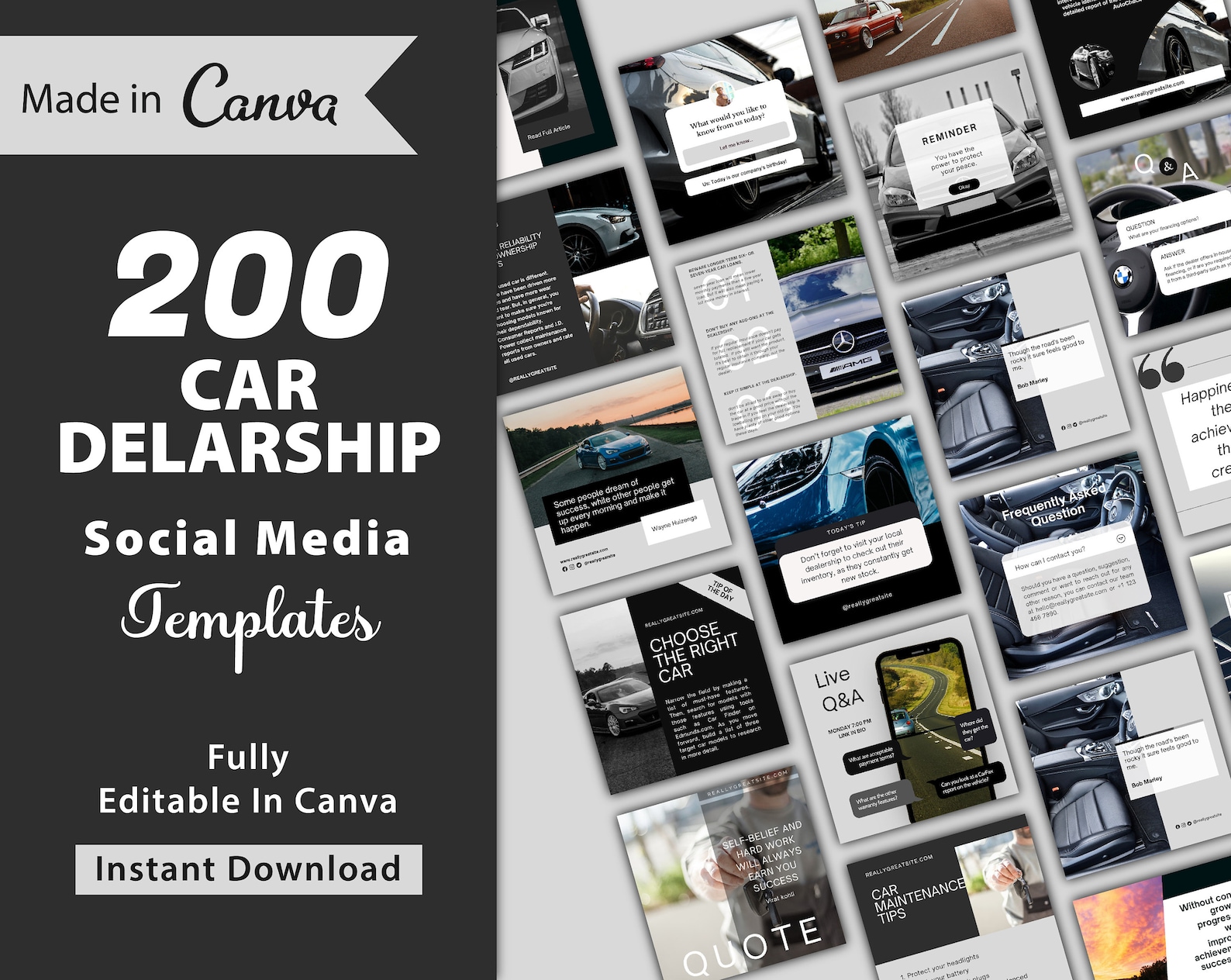 200 Car Dealership Templates for Social Media - Etsy