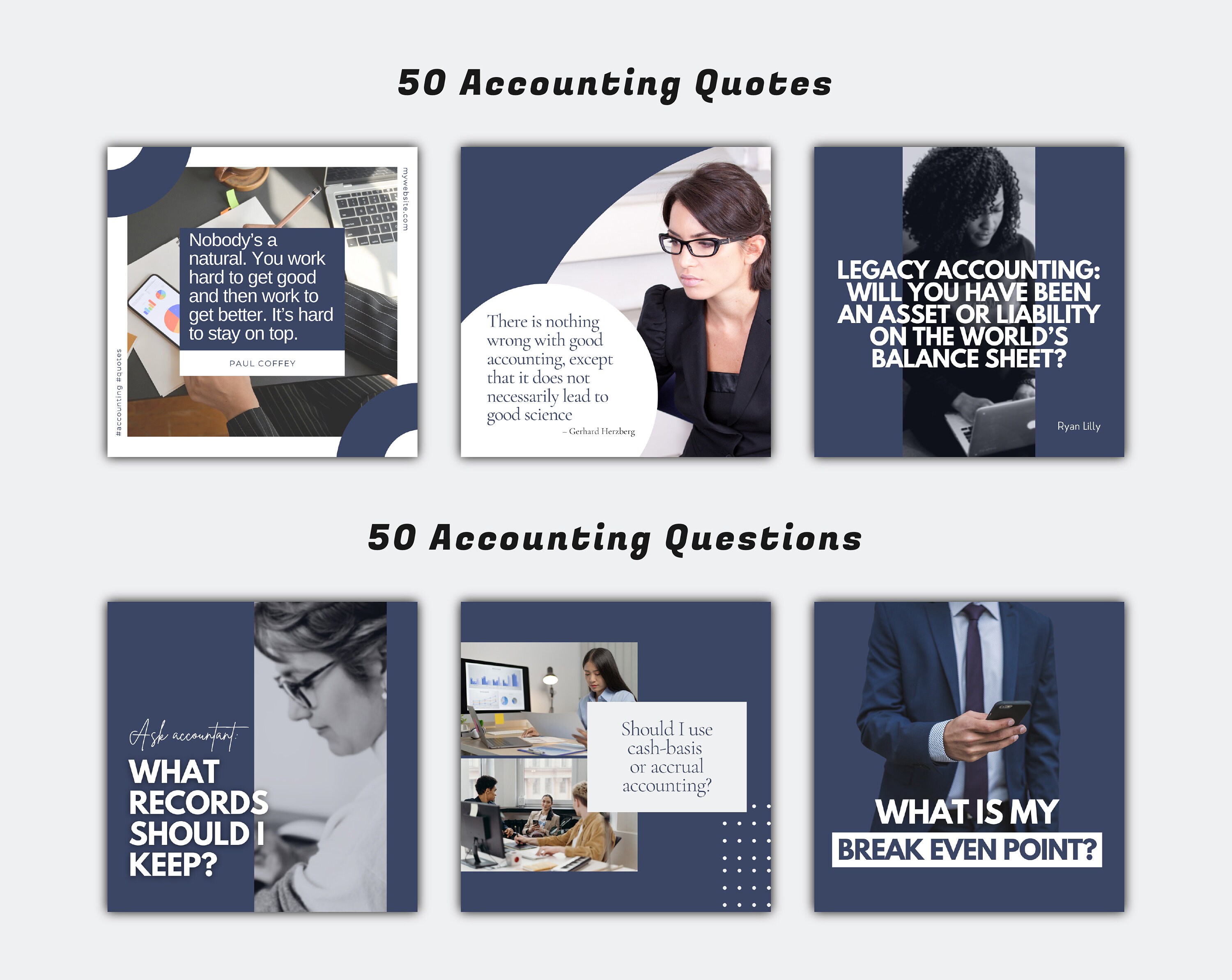 250 Accounting Templates for Social Media, CPA, Tax Advisor, Bookkeeper ...