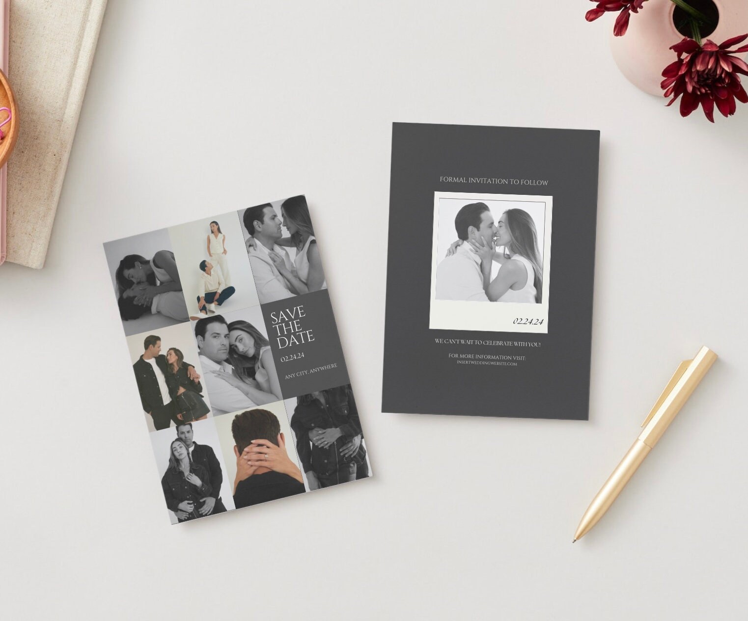 Modern Save the Date Collage Save the Date Save the Date - Etsy