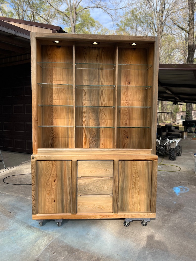 Custom Sinker Cypress China Cabinet - Etsy