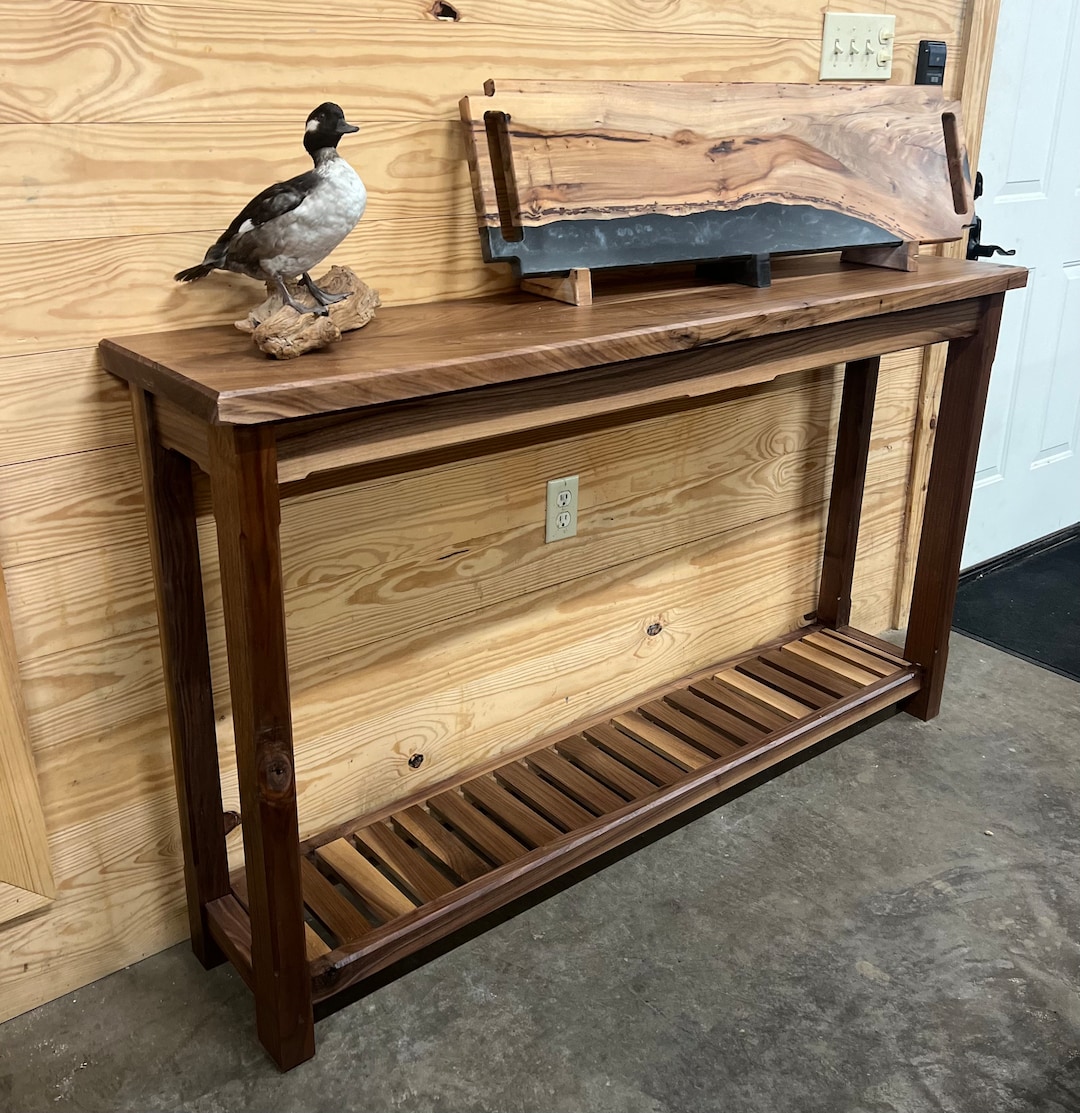 STUNNING Black Walnut Entry Table! - Etsy