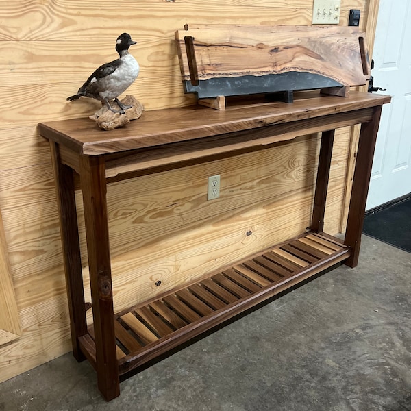 Walnut Entry Table - Etsy