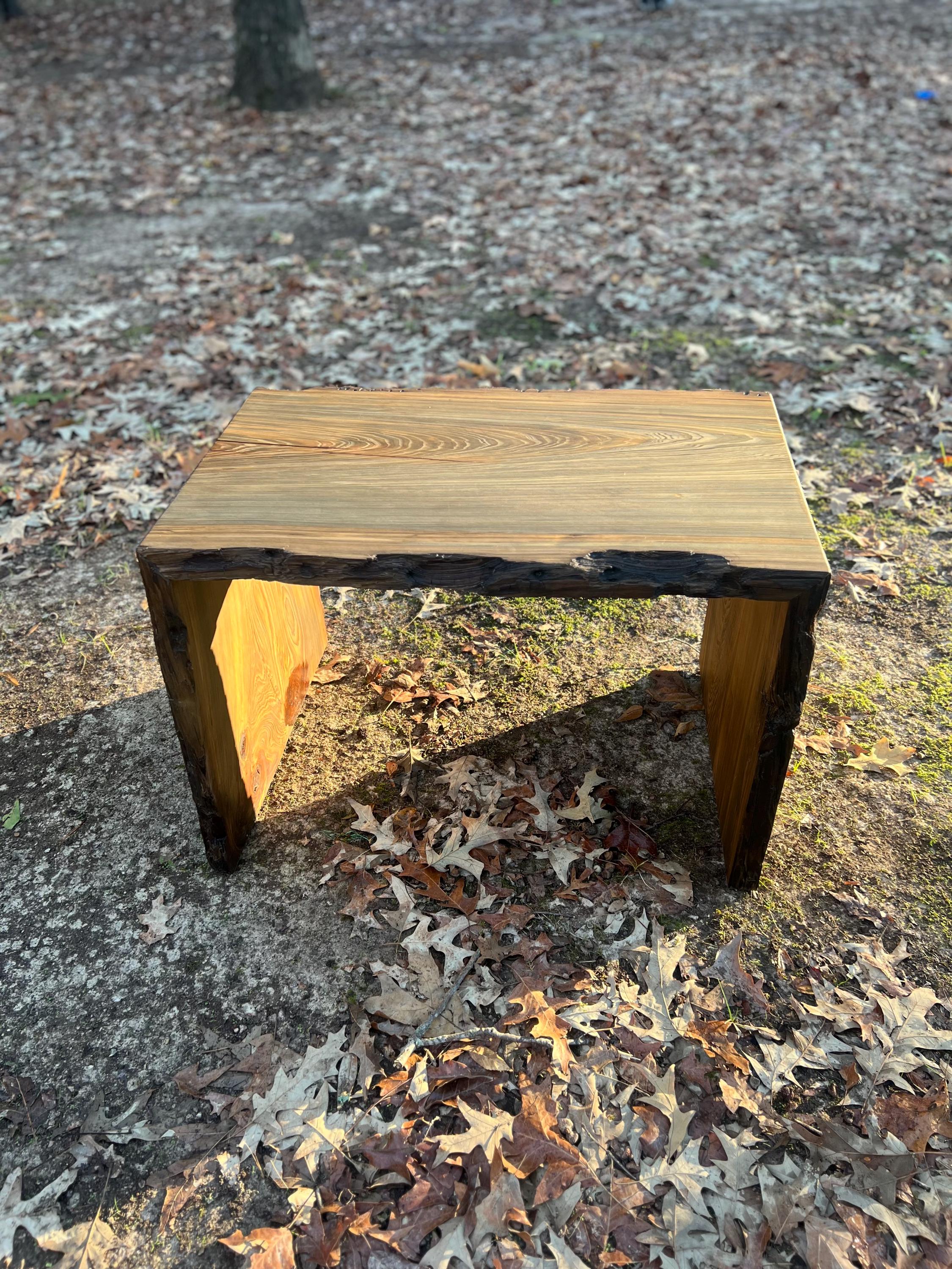 Sinker Cypress Waterfall Ottoman Table - Etsy
