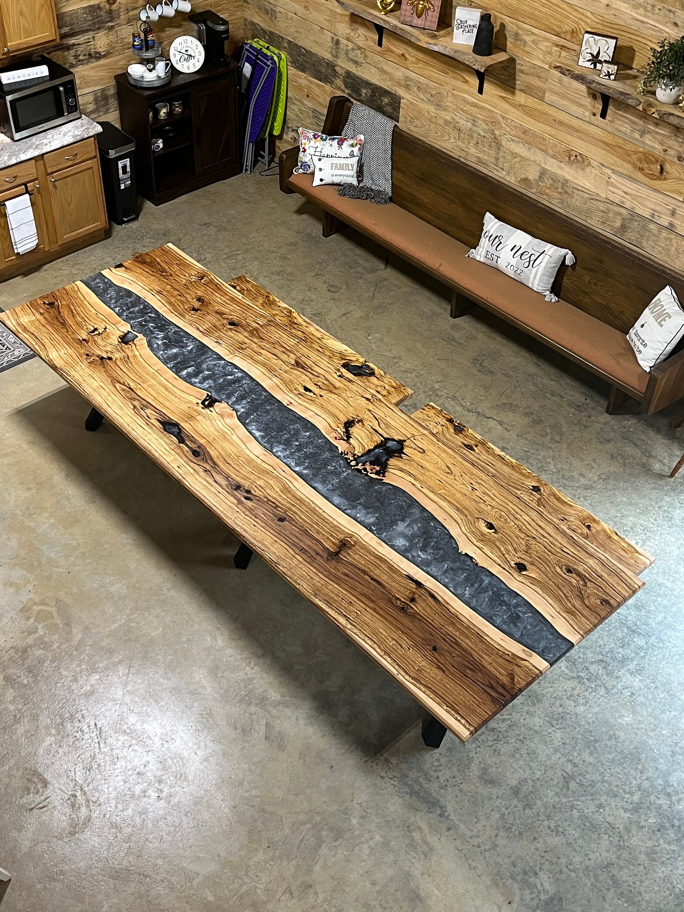 CUSTOM Massive Hickory River Table ! - Etsy