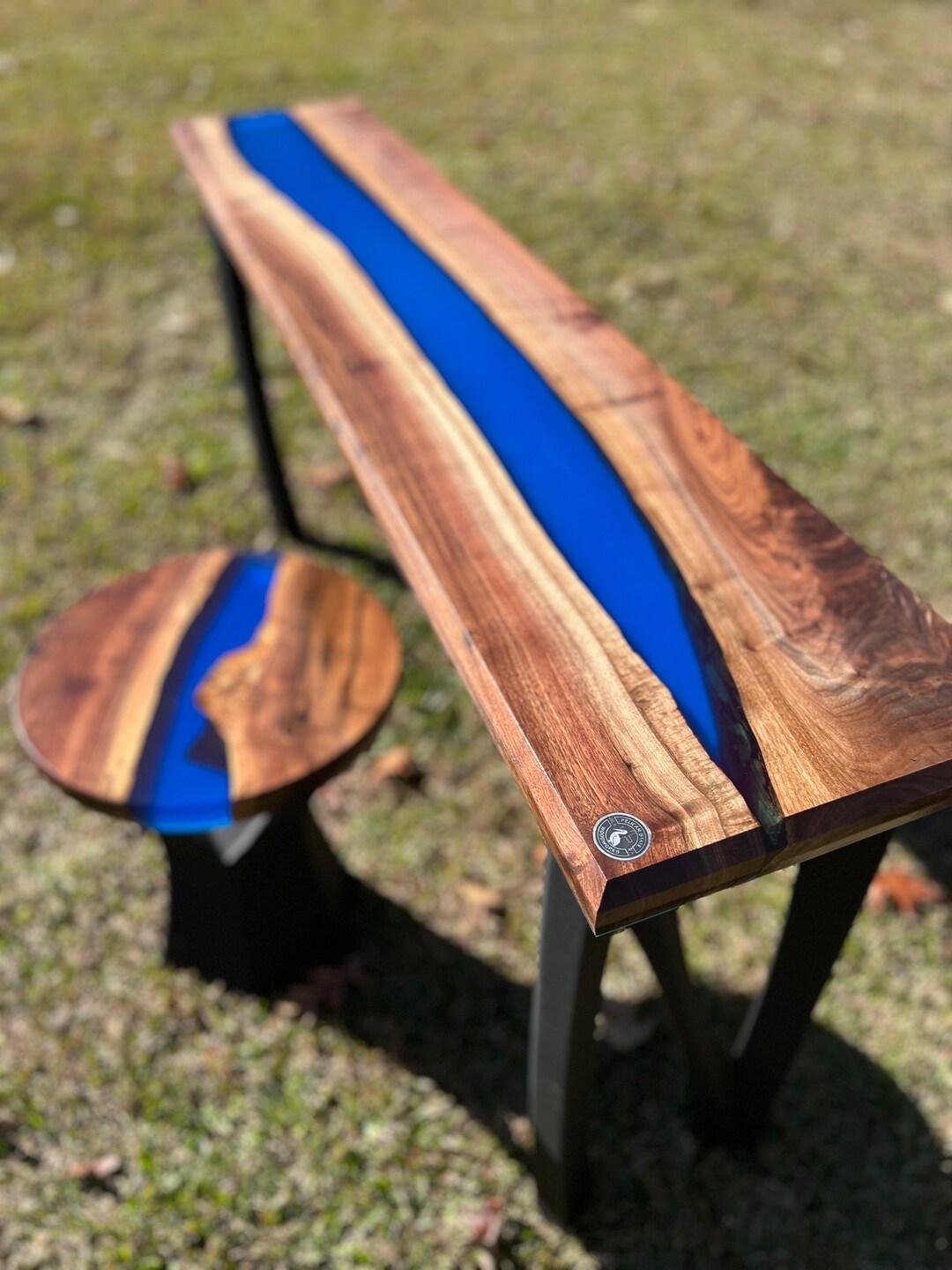 Translucent Blue River Console Table - Etsy